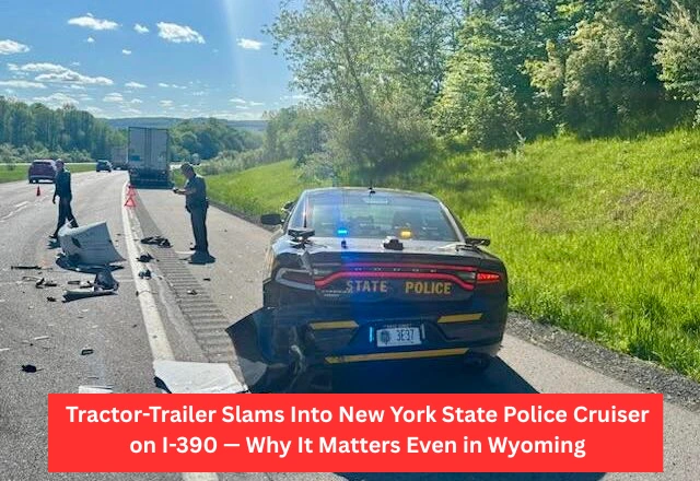 Tractor-Trailer Slams Into New York State Police Cruiser on I-390 — Why ...